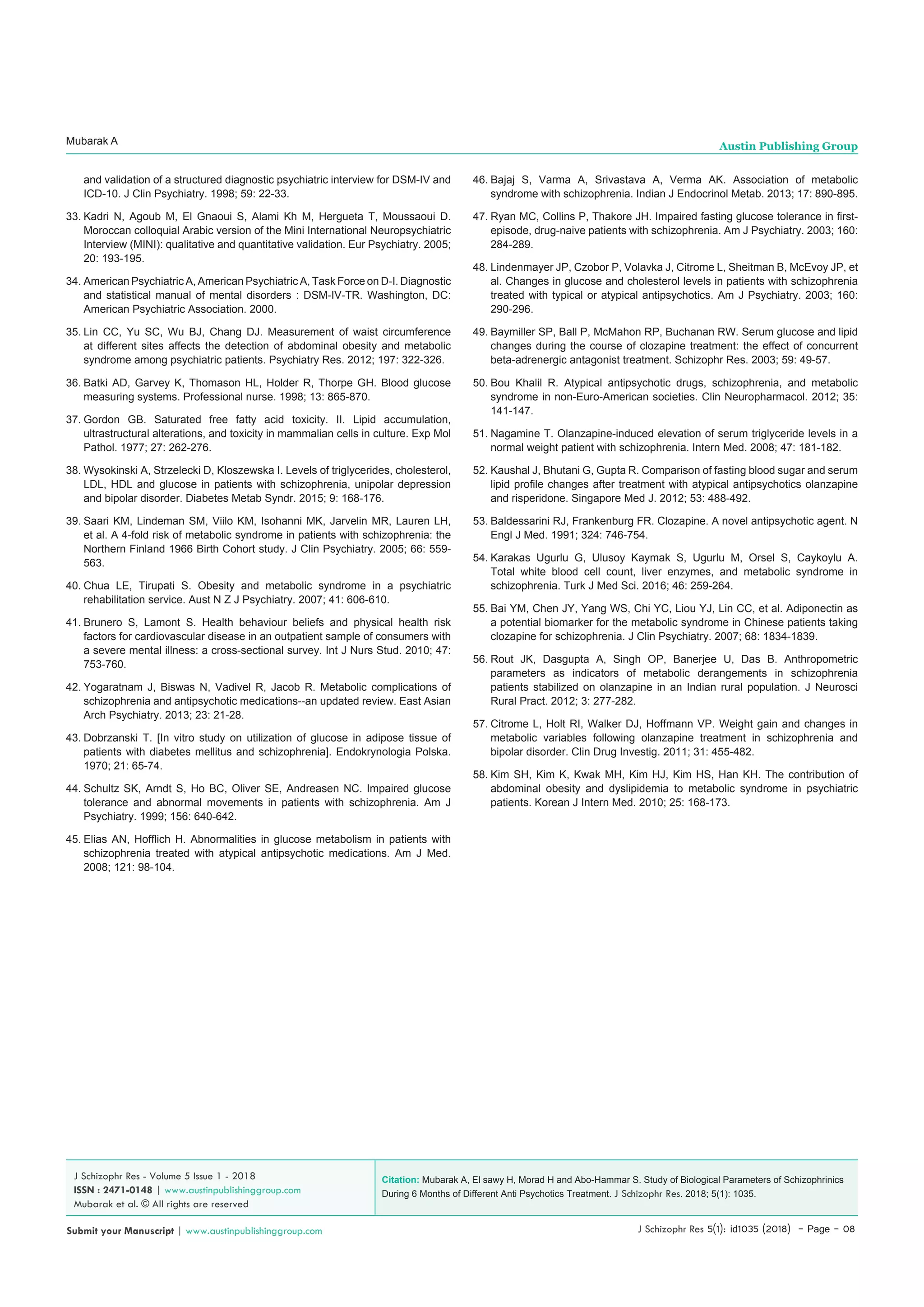 Journal of Schizophrenia Research | PDF