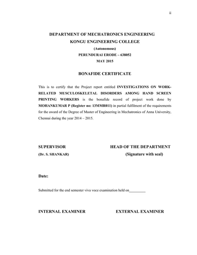 PG Thesis Sample | PDF