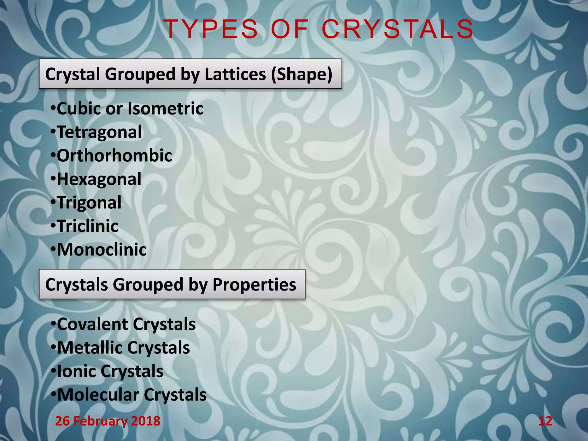 X-Ray Crystallography and Derivation of Braggs's law | PPTX