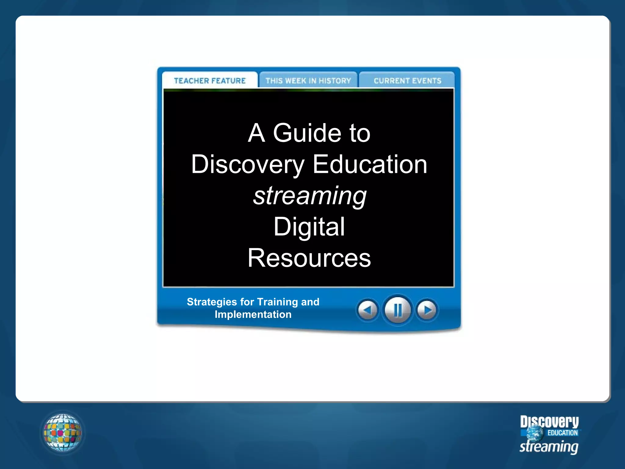 Discovery Streaming Traning PPT | PPT