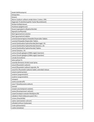 Full us fda approved drug list | PDF