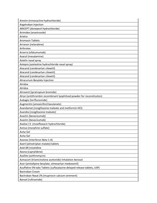Full us fda approved drug list | PDF