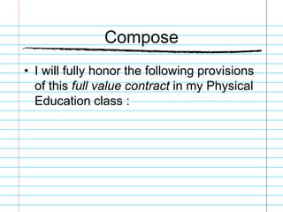 Full Value Contract | PPT