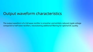 Full Wave Rectifier (1).pptx its theory advantages and disadvantages | PPTX