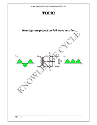 Full Wave Rectifier Project