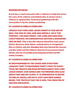 THE FULL WITNESS ABOUT OUR LORD JESUS CHRIST | DOCX