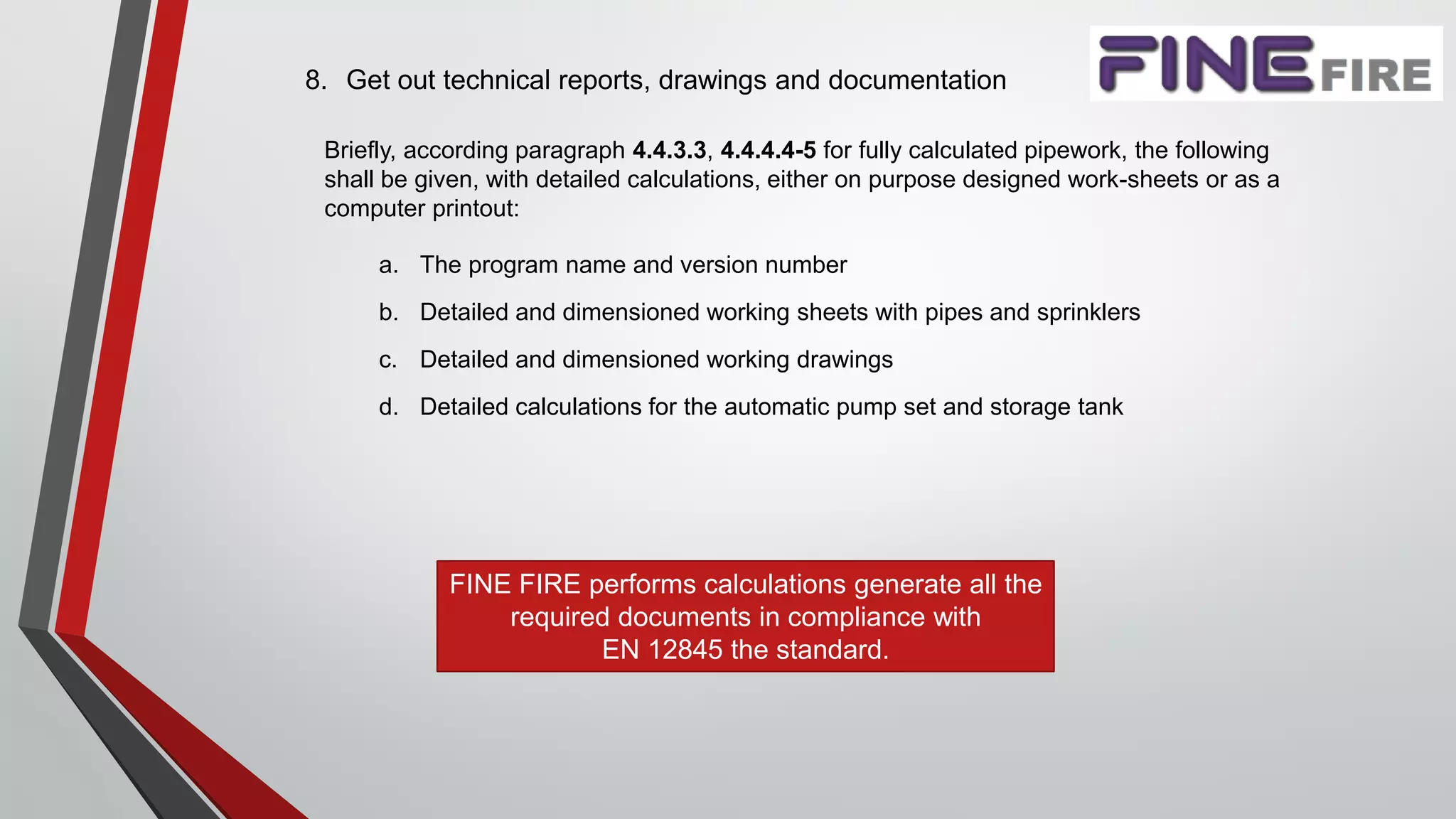 Fully calculated firefighting systems with EN 12845 standard | PDF