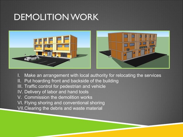 Fully Demolition | PPT | Civil Engineering Industry | Industries