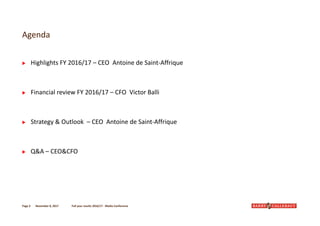 Barry Callebaut Annual Results 2016/17 | PDF