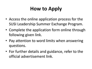 Fully Funded SUSI Exchange Program in USA 2024.pptx