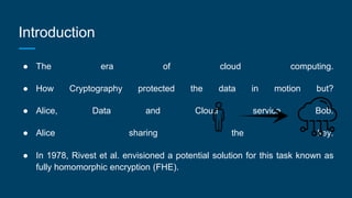 Fully Homomorphic Encryption (1).pptx | Web Development | Internet