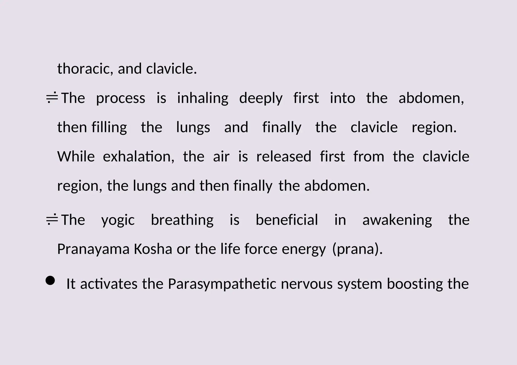 FULL YOGIC BREATHING AND ITS BENEFITS - diaphragm, thoracic ...