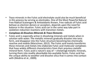 Fulvic acid as biostimulant | PPTX