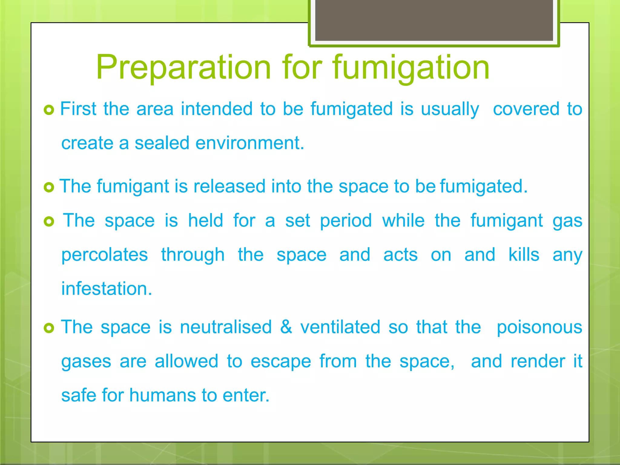 Fumigation | PPTX
