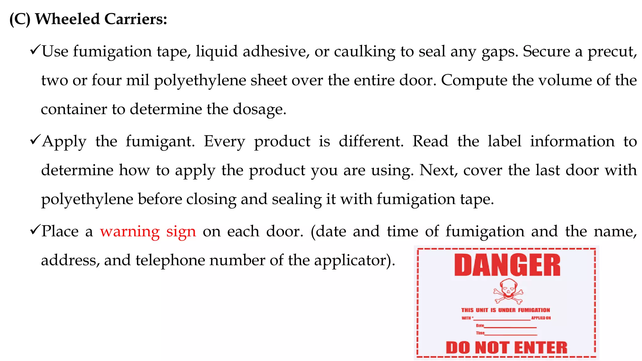 Fumigation- Types and Methods | PDF