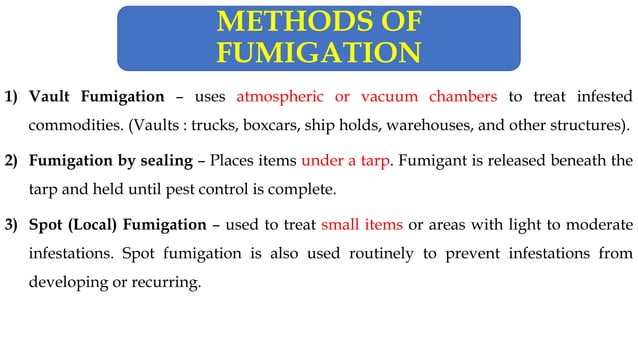 Fumigation- Types and Methods | PDF | Gardening | Home & Garden