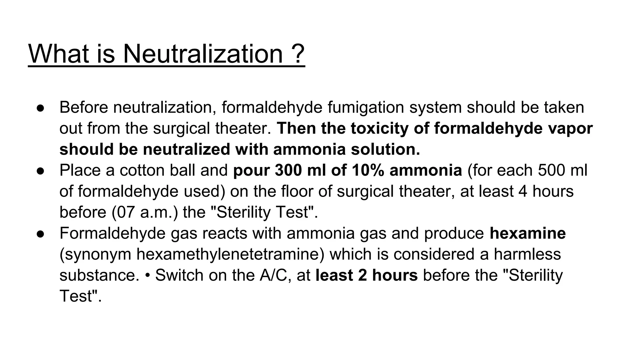 Fumigation of Operation Theartre presentation | PPTX