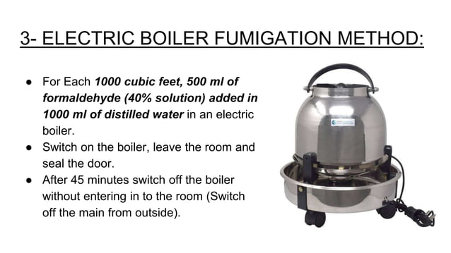 Fumigation of Operation Theartre presentation | PPT