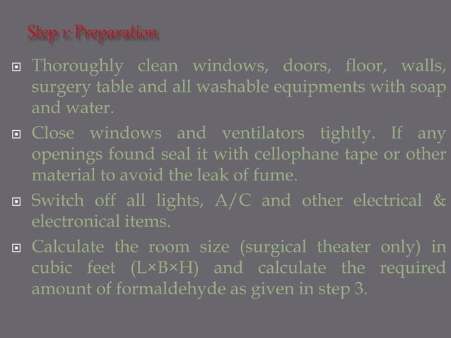 Fumigation procedure | PPTX