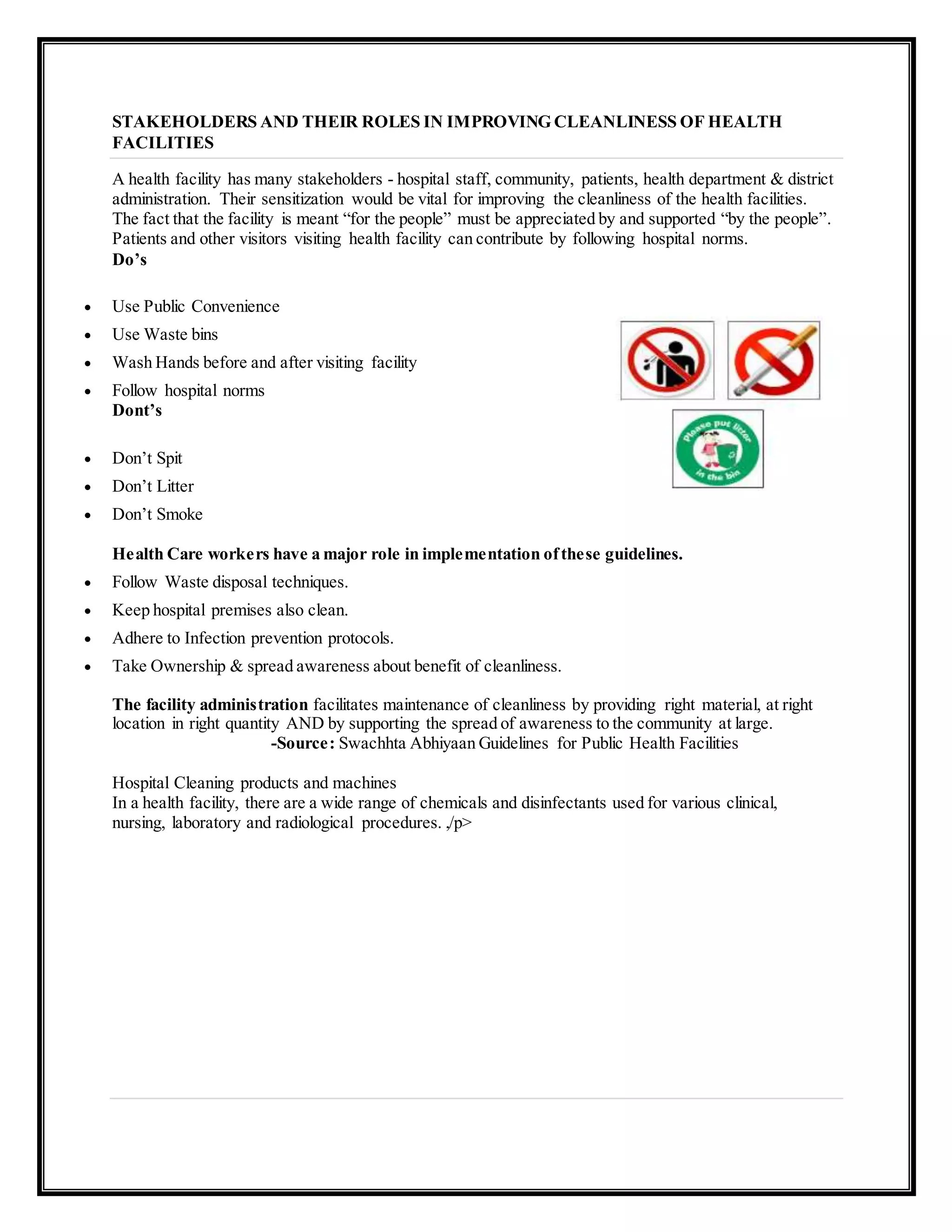 Fumigation process and hospital infection control | DOCX