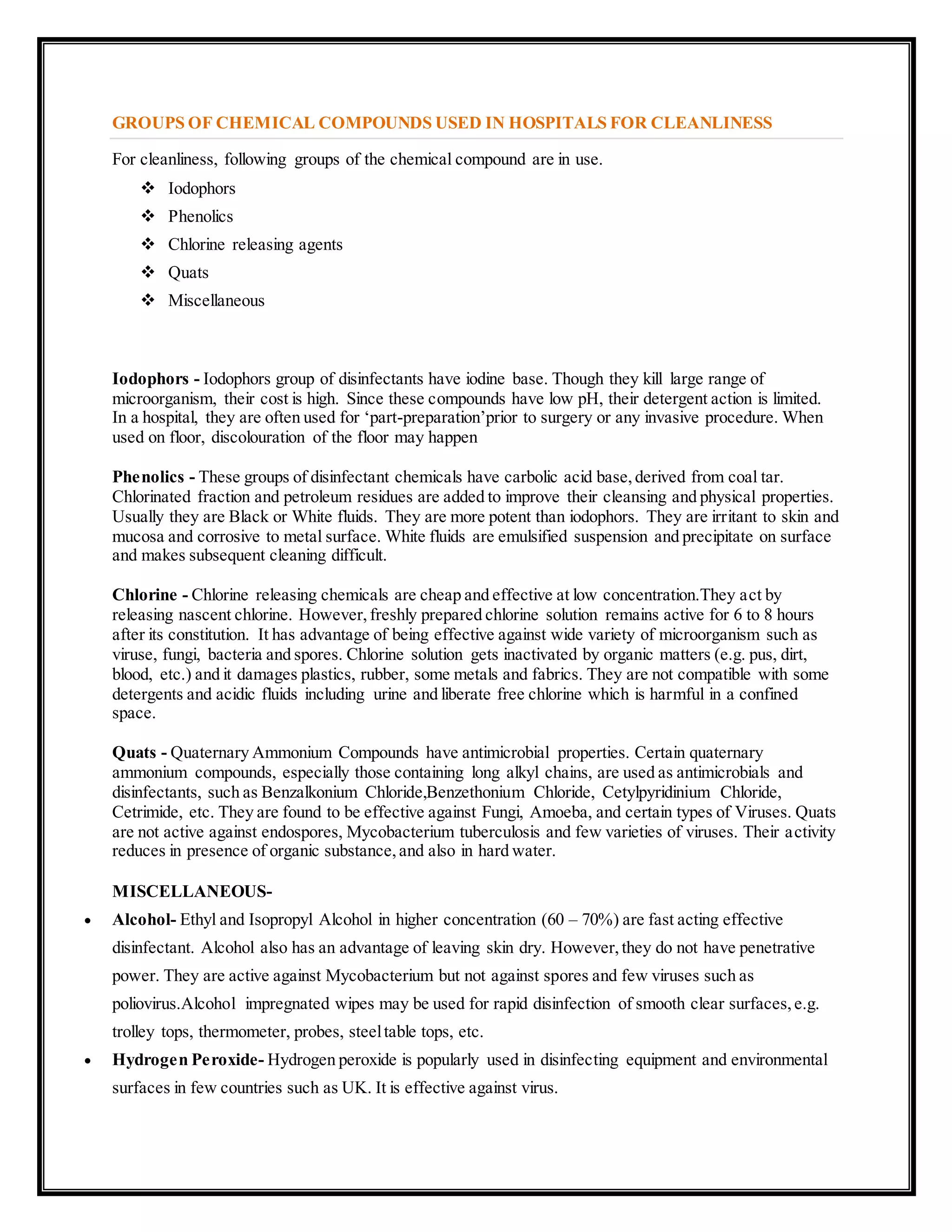 Fumigation process and hospital infection control | DOCX