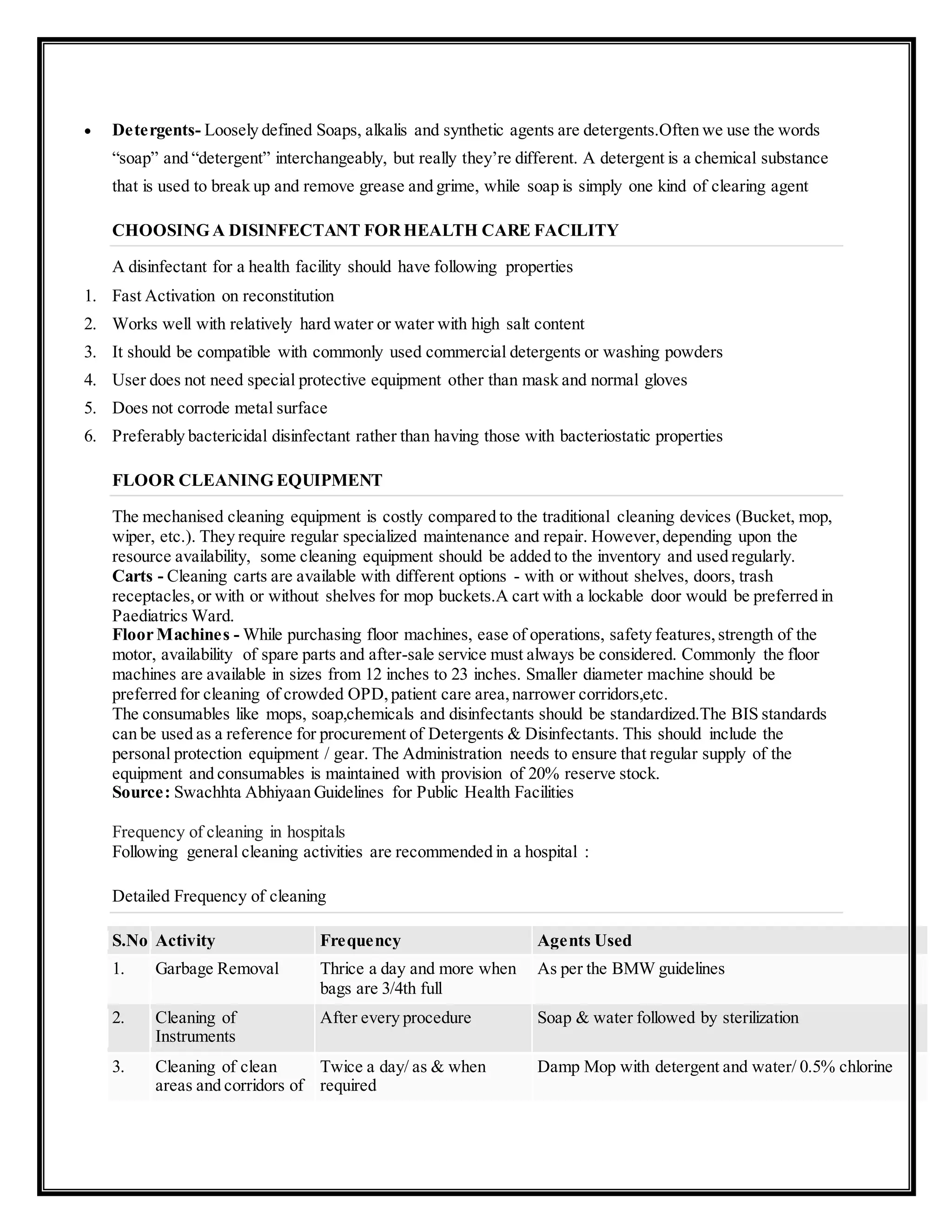 Fumigation process and hospital infection control | DOCX