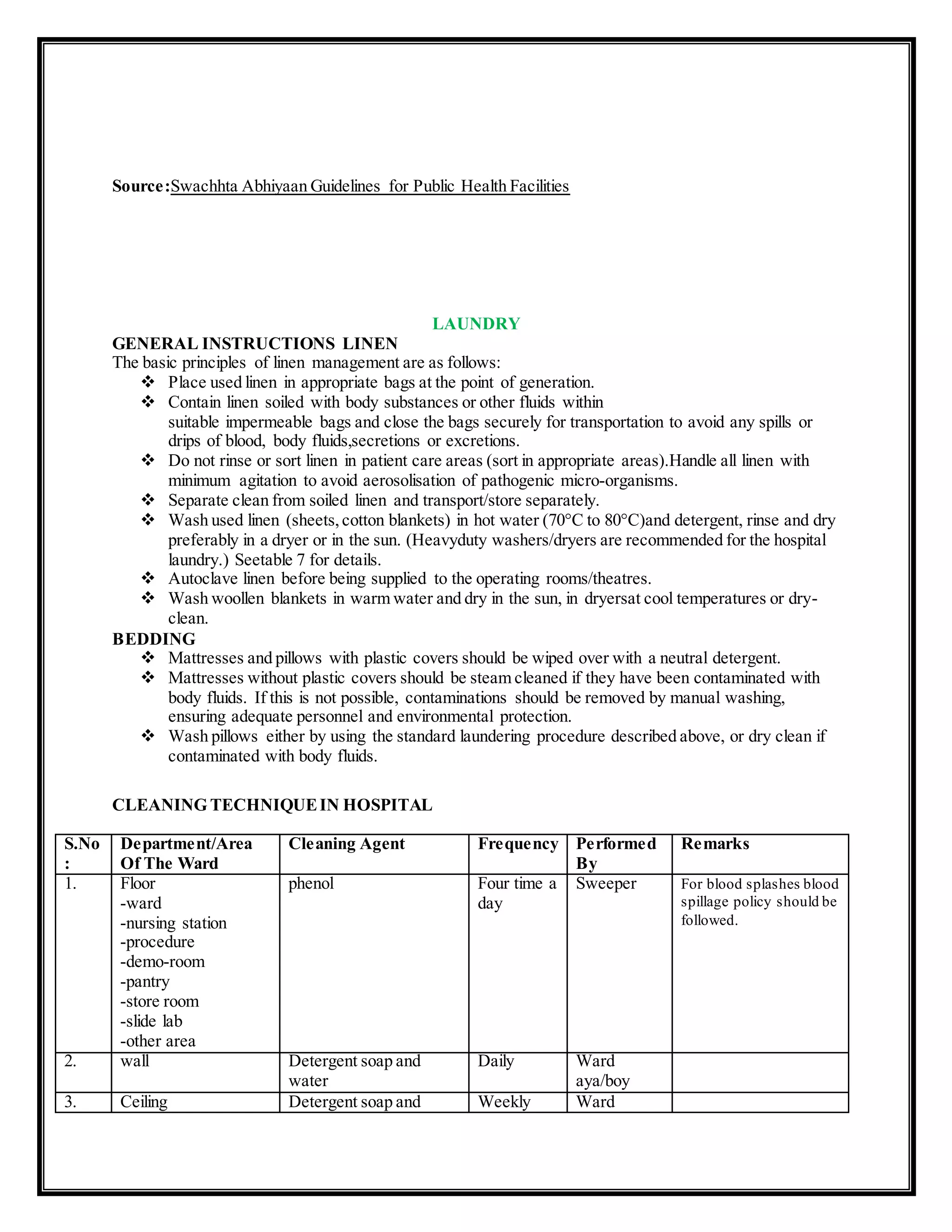 Fumigation process and hospital infection control | DOCX