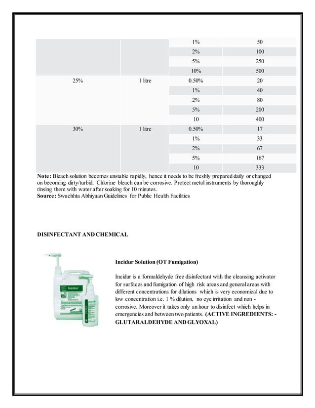 Fumigation process and hospital infection control | DOCX