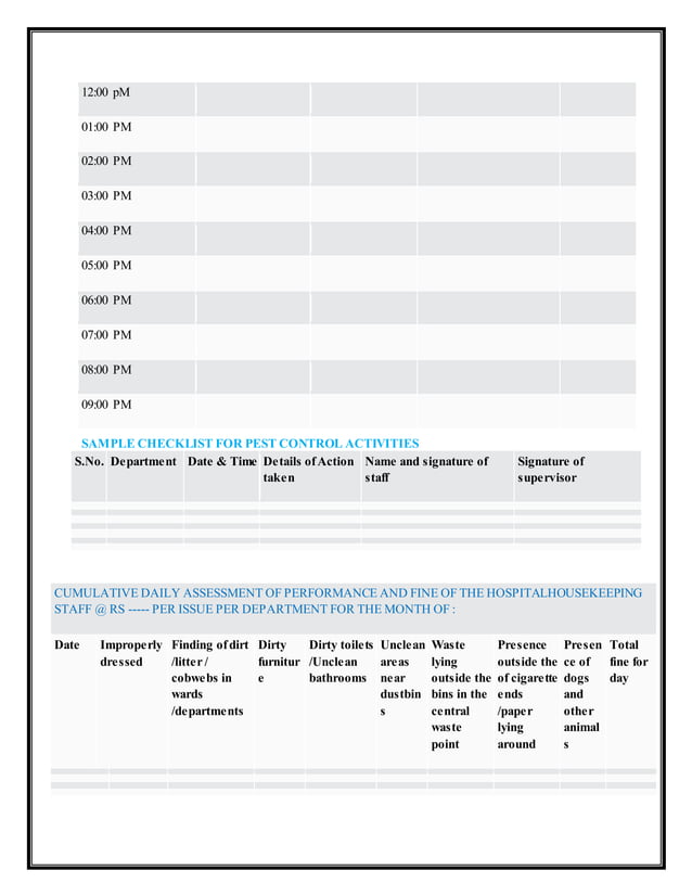 Fumigation process and hospital infection control | DOCX