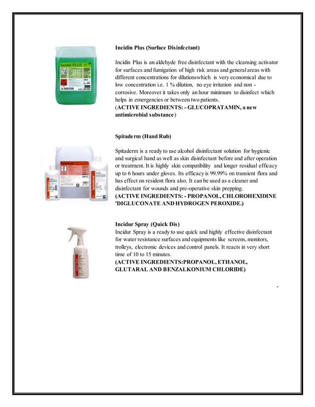 Fumigation process and hospital infection control | DOCX