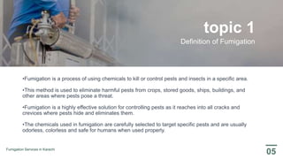 Fumigation Services in Karachi | PPTX | First Aid | Injuries