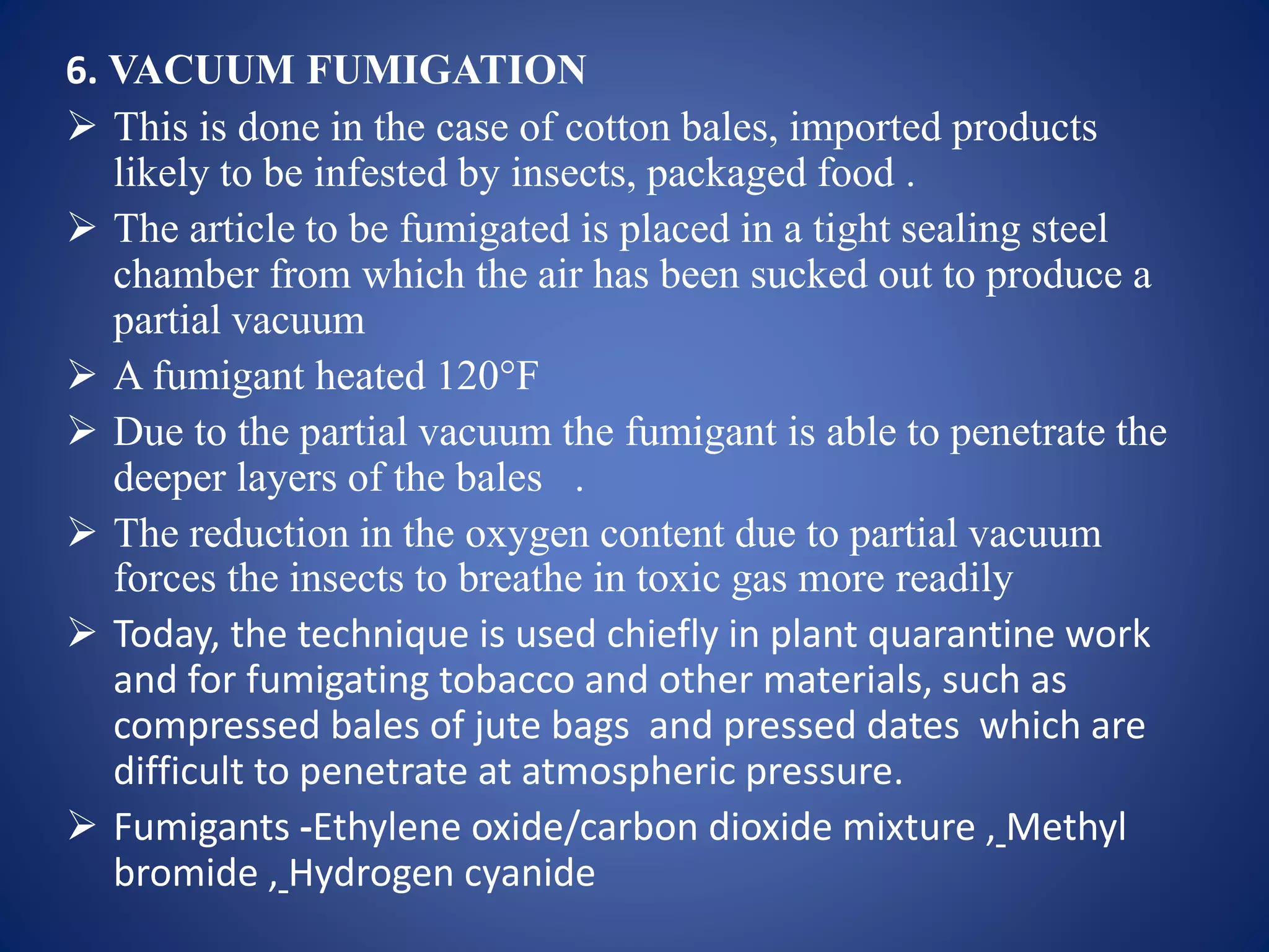 Fumigation techniques for pest control | PPTX