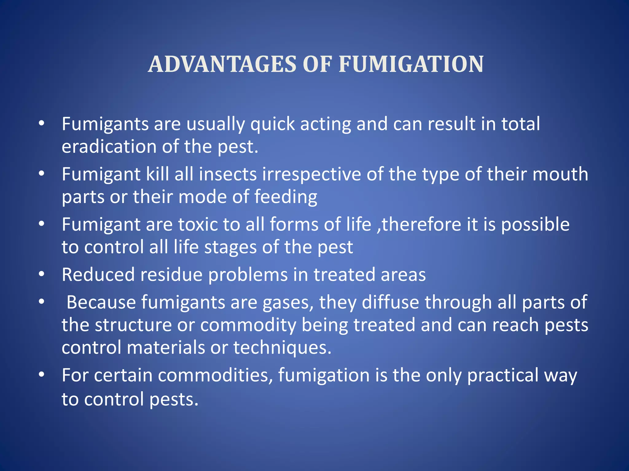 Fumigation techniques for pest control | PPTX