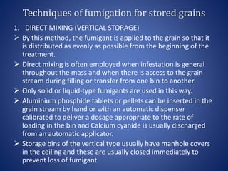 Fumigation techniques for pest control | PPTX