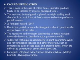 Fumigation techniques for pest control | PPTX