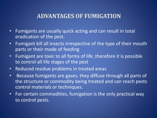 Fumigation techniques for pest control | PPTX