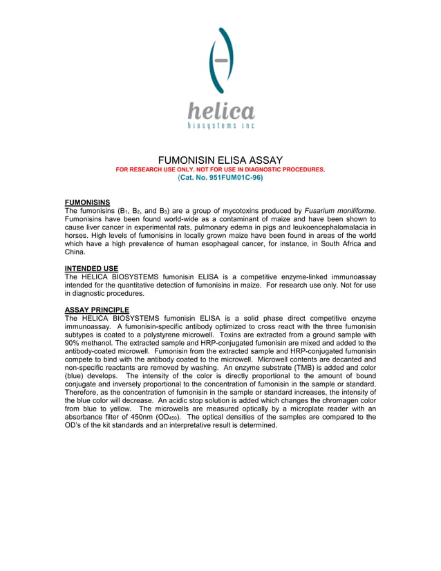 Fumonisin | PDF