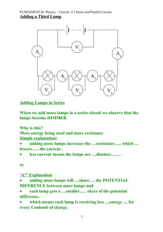 Fun 3.3 series and parallel circuits - notes | DOC