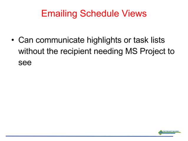 MS Project 2007 Tips and Tricks | PPT