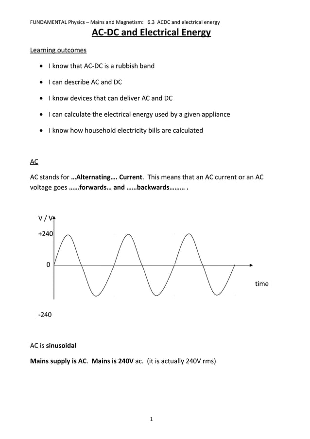 Fun6.3 acdc and electrical energy notes | DOC
