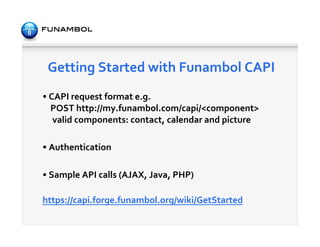 Funambol Cloud API (CAPI) | PDF