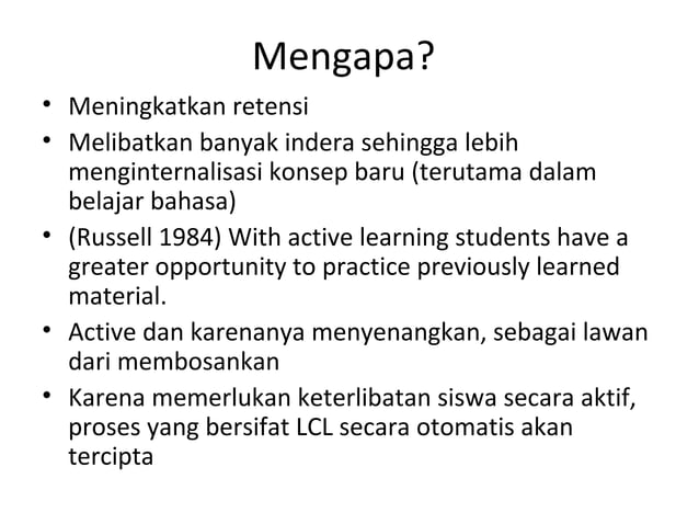 Fun and active learning | PPT