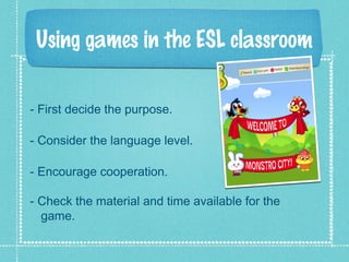 Fun and Engaging games to teach English to Primary ESL Students | PPT