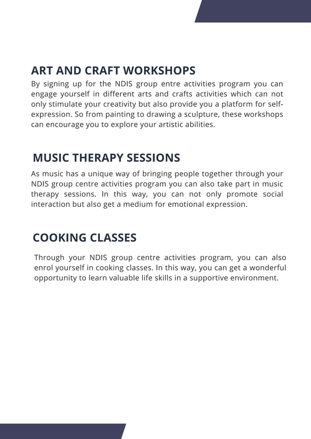 Fun And Engaging NDIS Group Activities You Need To Try Today | PDF