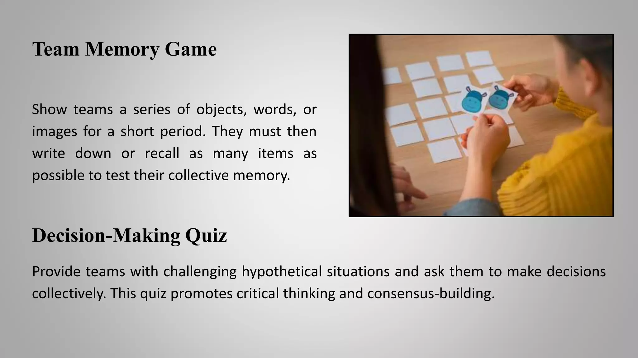 Fun and Engaging Team Building Quiz Ideas | PPTX