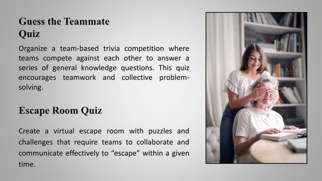 Fun and Engaging Team Building Quiz Ideas | PPTX