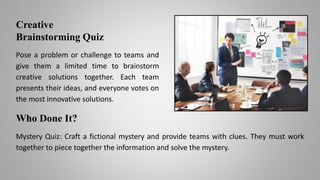 Fun and Engaging Team Building Quiz Ideas | PPTX