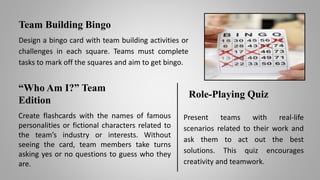 Fun and Engaging Team Building Quiz Ideas | PPTX