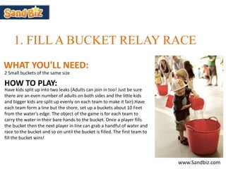 Fun beach games for kids | PPTX