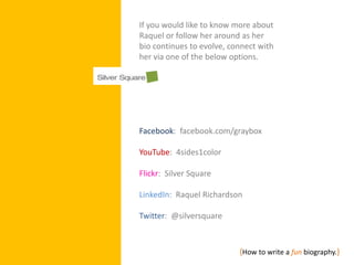 How to write a fun bio | PPTX | Resume Writing and Advice | Job Search